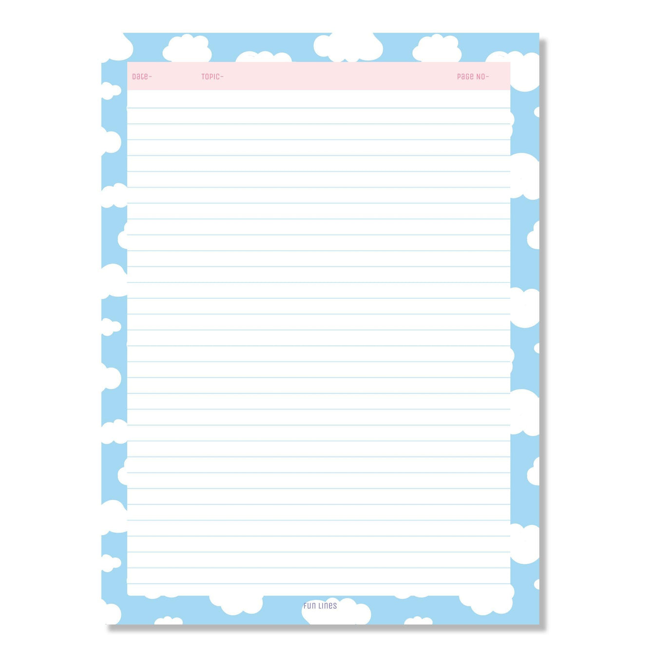 Designer A4 Project Papers For Students – Fun Lines