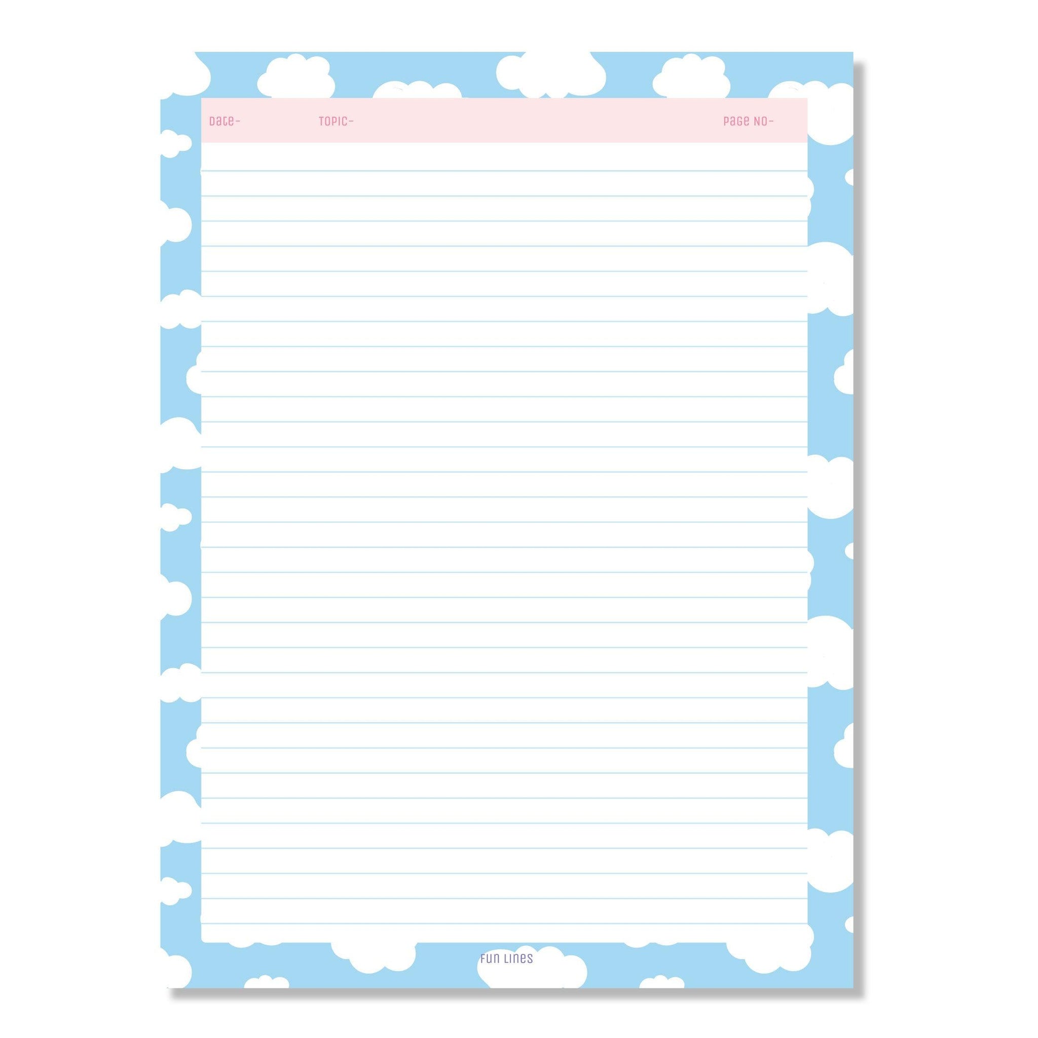 Designer A4 Project Papers For Students – Fun Lines