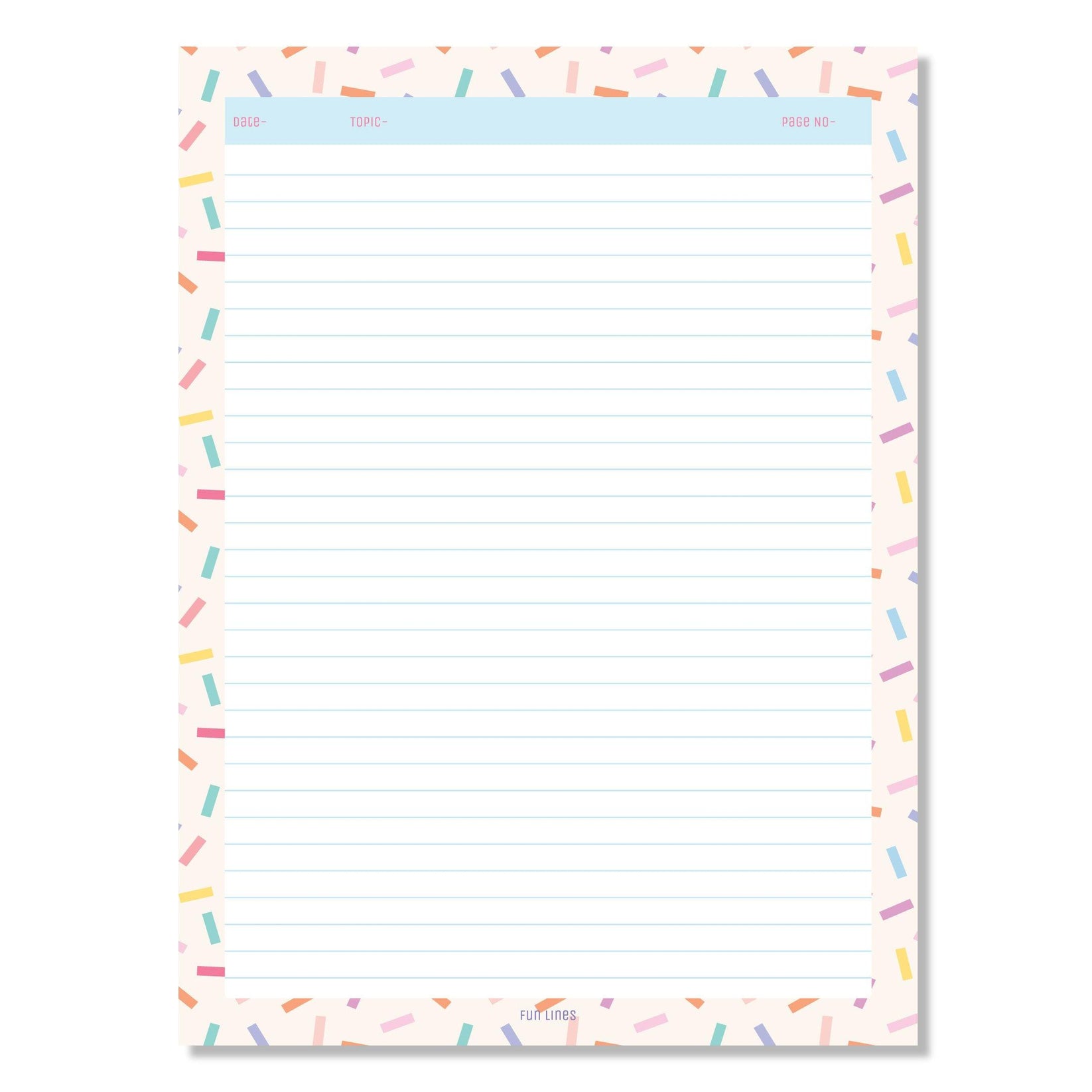Designer A4 Project Papers For Students – Fun Lines