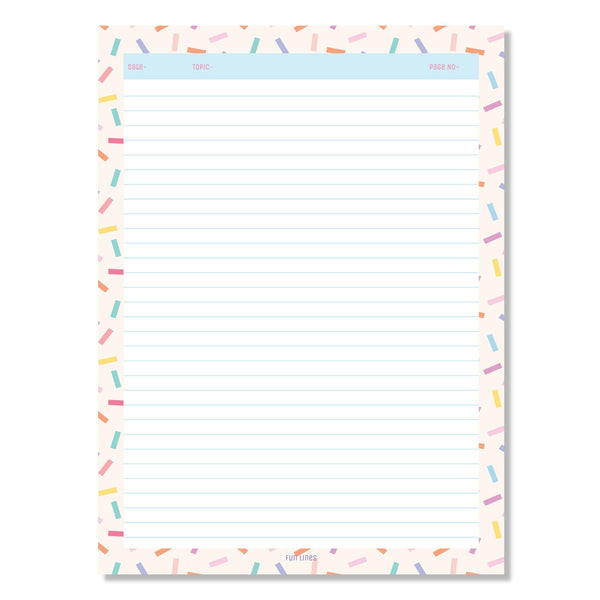 Designer A4 Project Papers For Students – Fun Lines