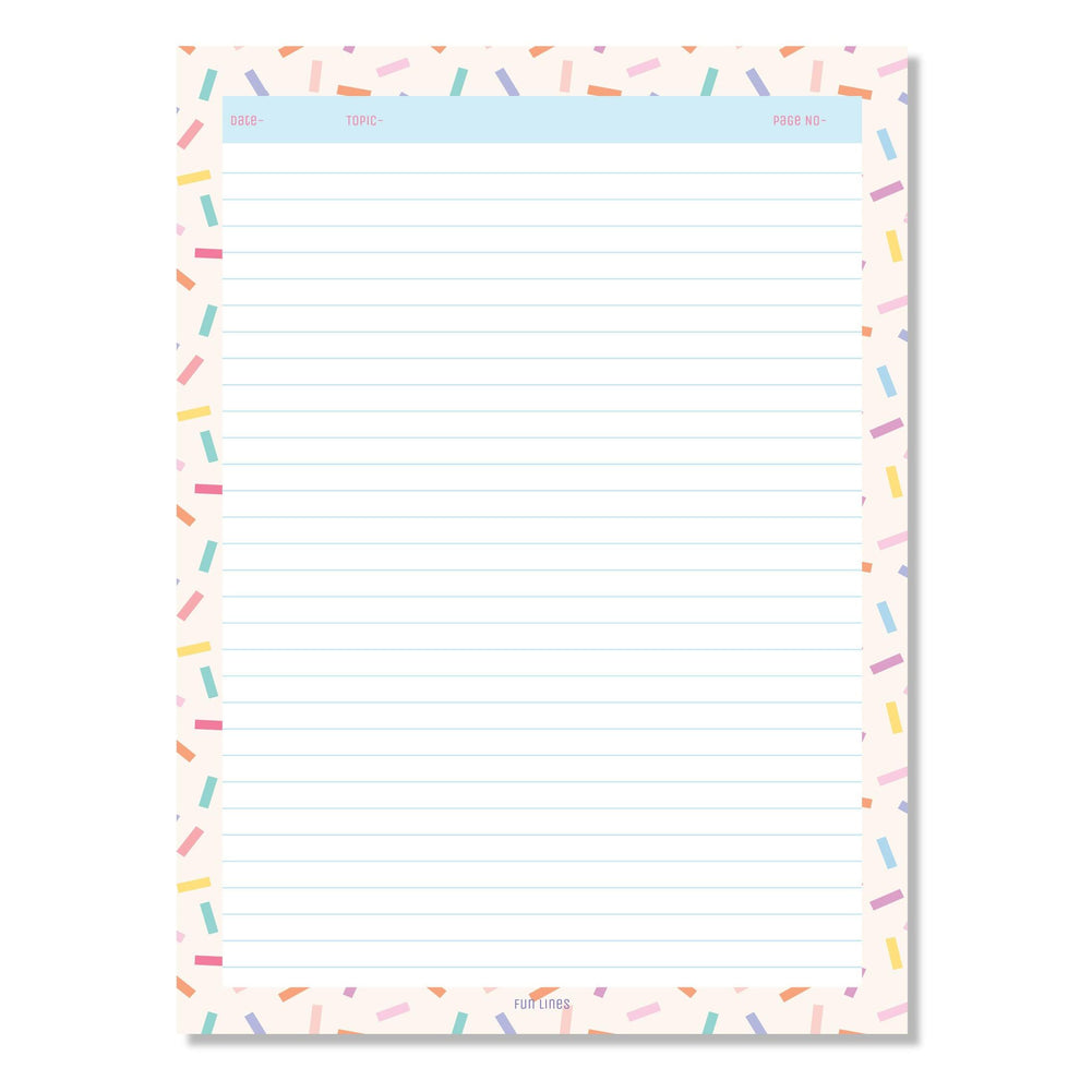 Designer A4 Project Papers For Students – Fun Lines