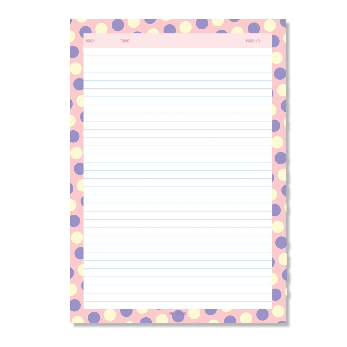 Designer A4 Project Papers For Students – Fun Lines