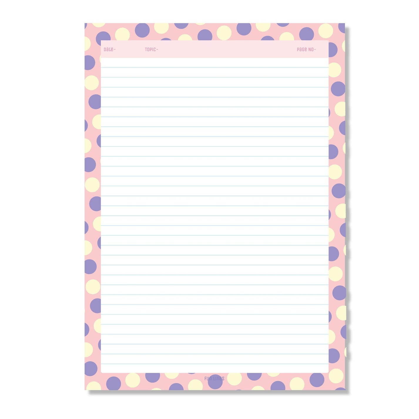 Designer A4 Project Papers For Students – Fun Lines