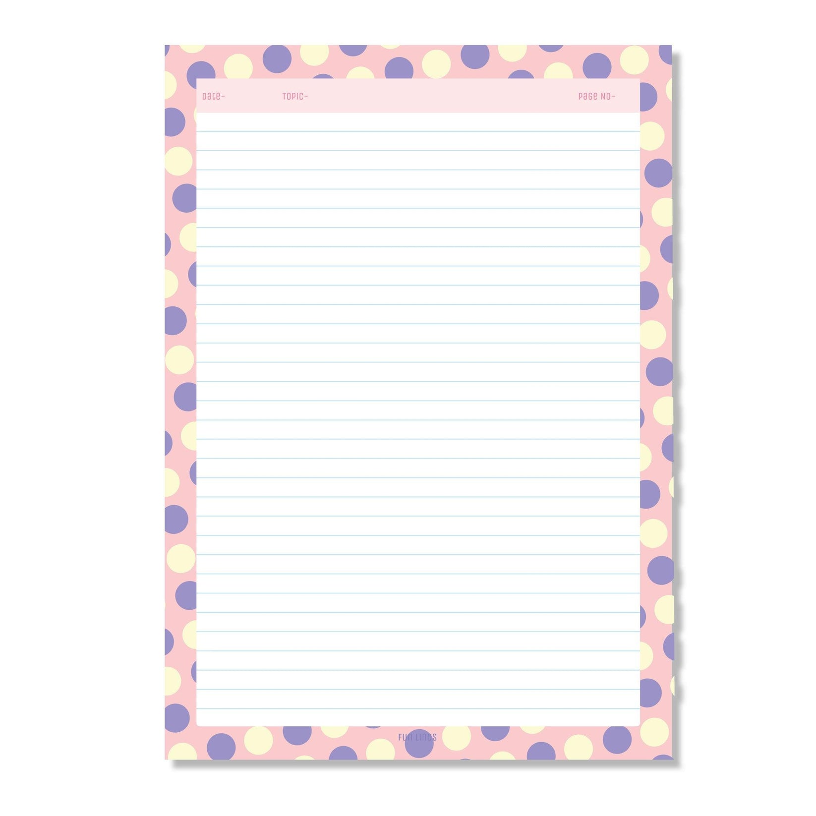 Designer A4 Project Papers For Students – Fun Lines