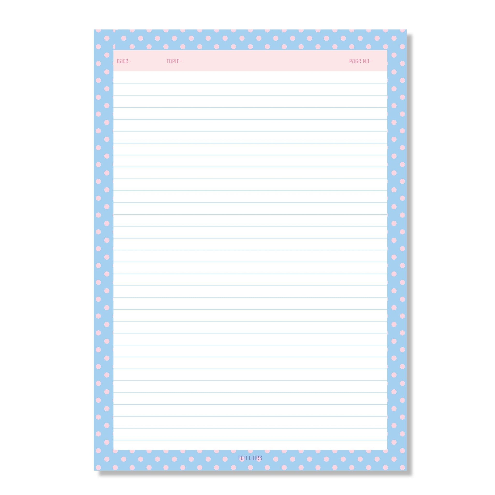 Designer A4 Project Papers For Students – Fun Lines