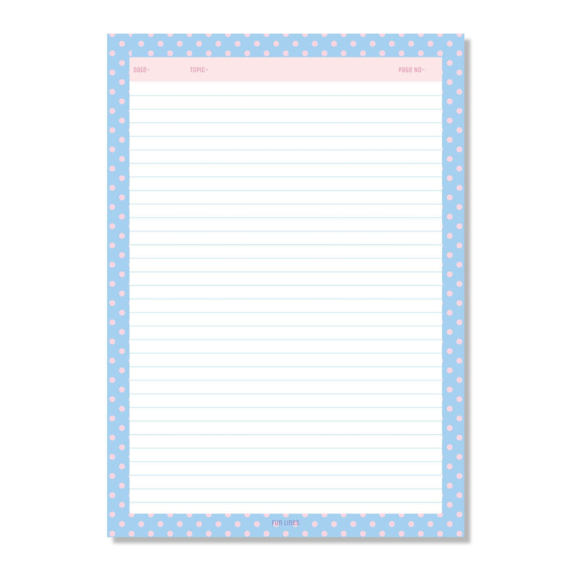 Designer A4 Project Papers For Students – Fun Lines