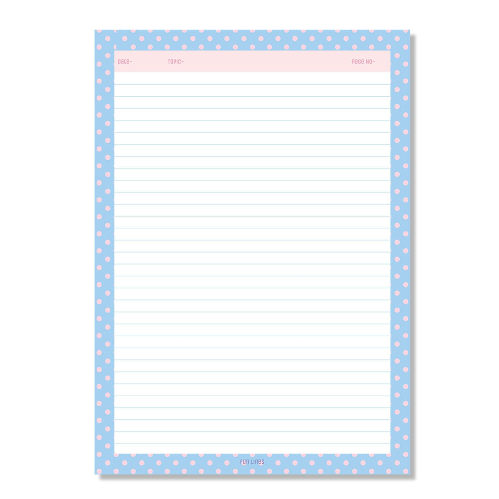 Designer A4 Project Papers For Students – Fun Lines