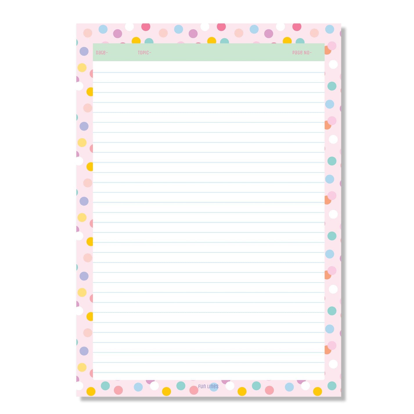 Designer A4 Project Papers For Students – Fun Lines