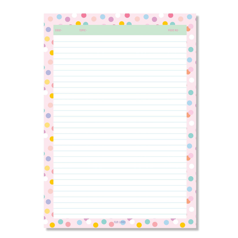 Designer A4 Project Papers For Students – Fun Lines