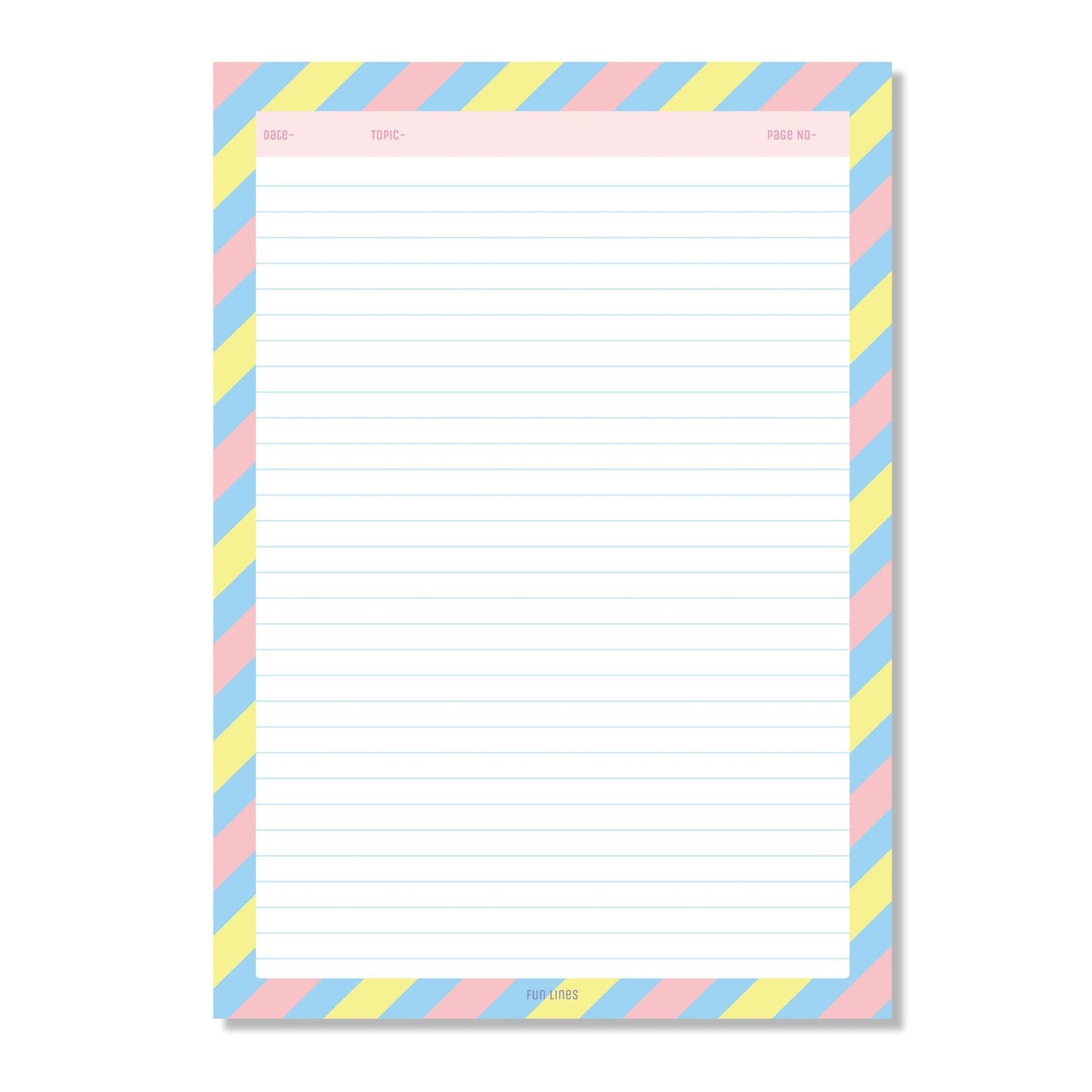 Designer A4 Project Papers For Students – Fun Lines