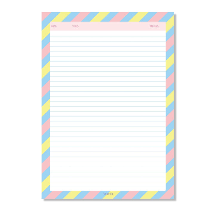 Designer A4 Project Papers For Students – Fun Lines