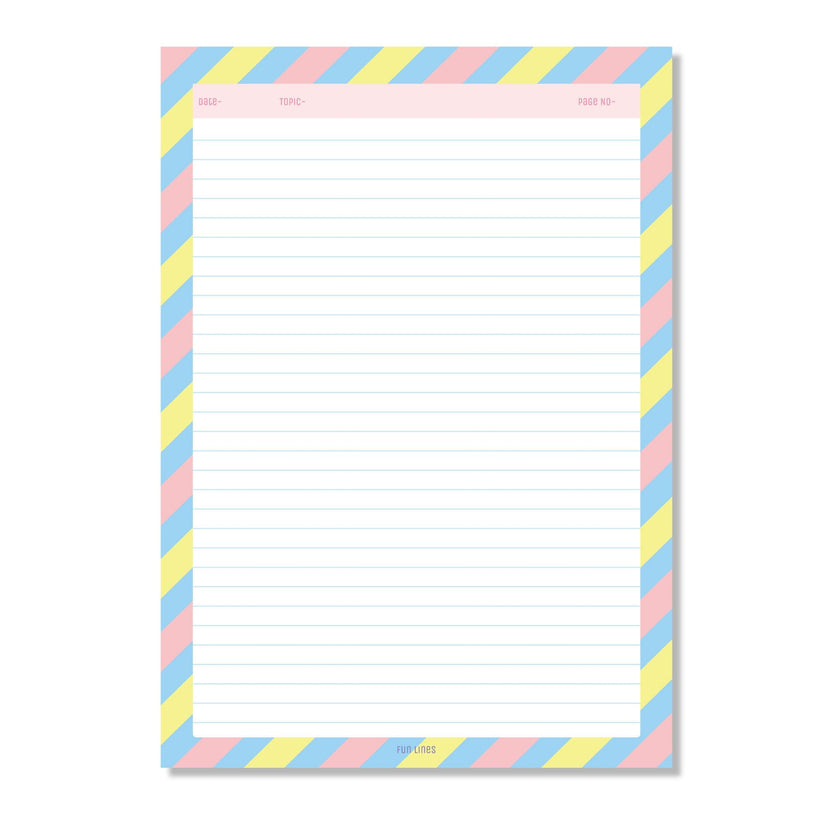 Designer A4 Project Papers For Students – Fun Lines