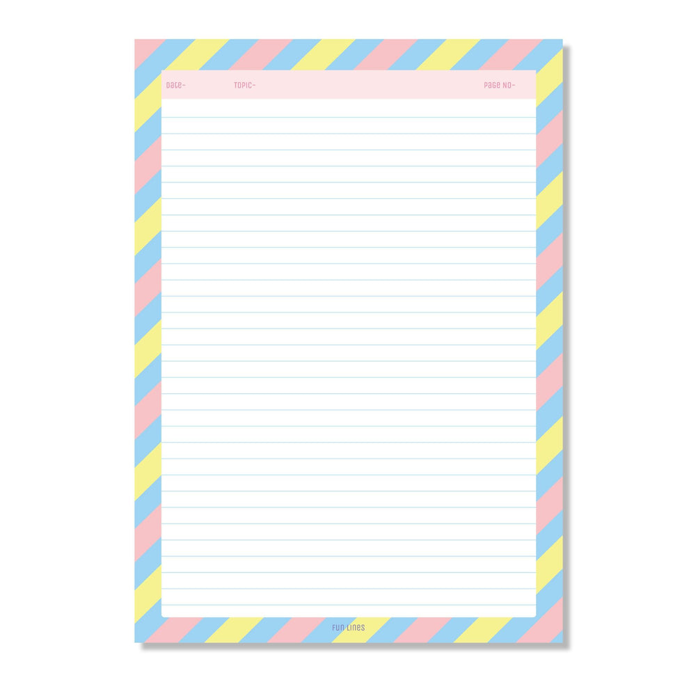 Designer A4 Project Papers For Students – Fun Lines